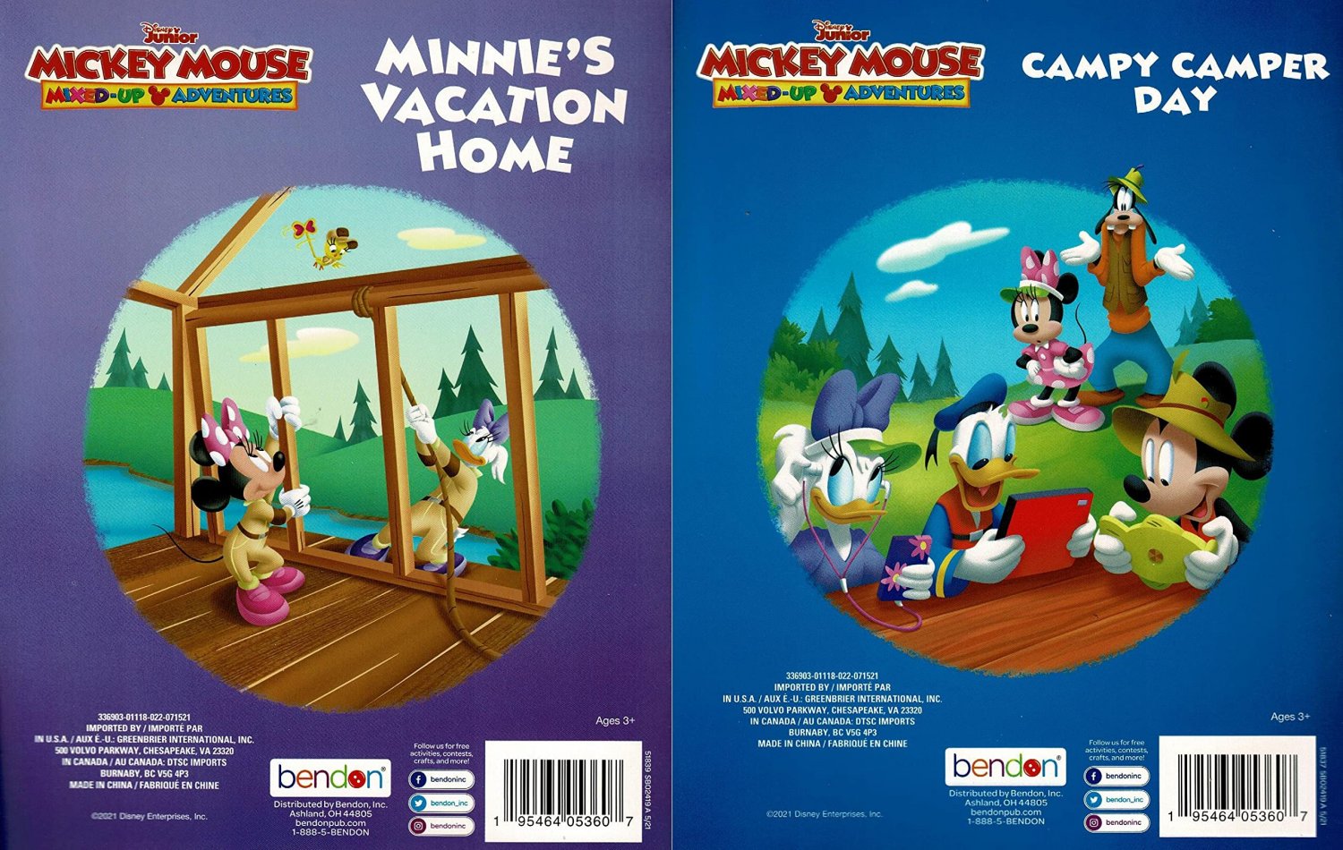 Disney Junior Minnie`s Vacation Home & Campy Camper Day - Children Book ...