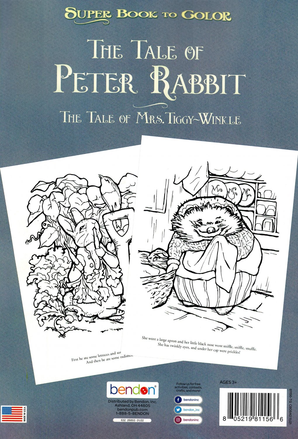 The Tale of Peter Rabbit - Super Book to Color