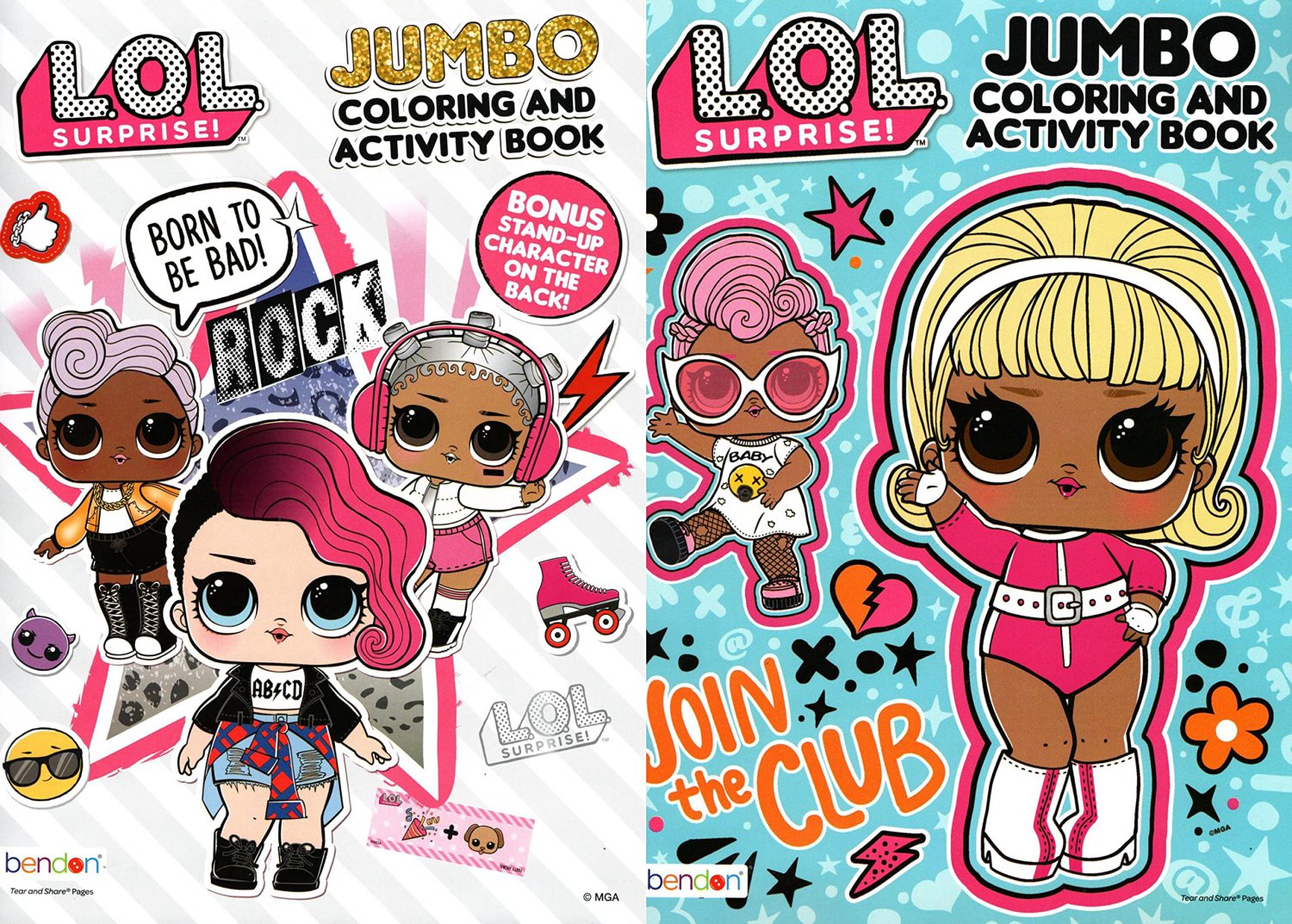 L.O.L. Surprise - Jumbo Coloring & Activity Book (Set of 2 Books)