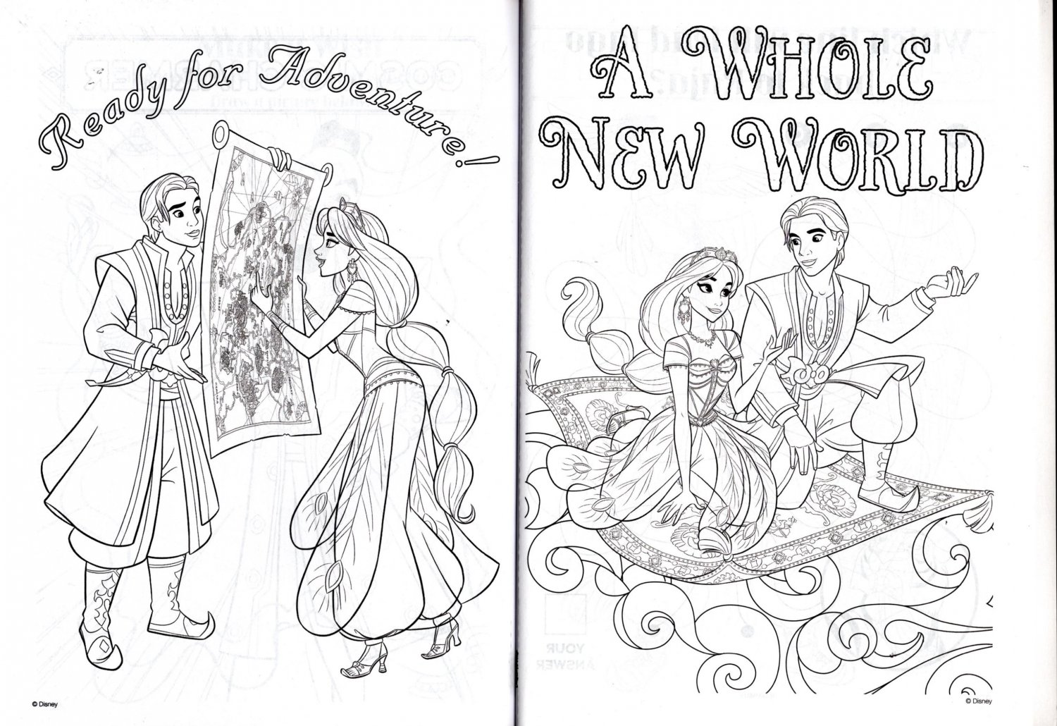 Colortivity Disney Aladdin - Coloring & Activity Book - A Whole New ...