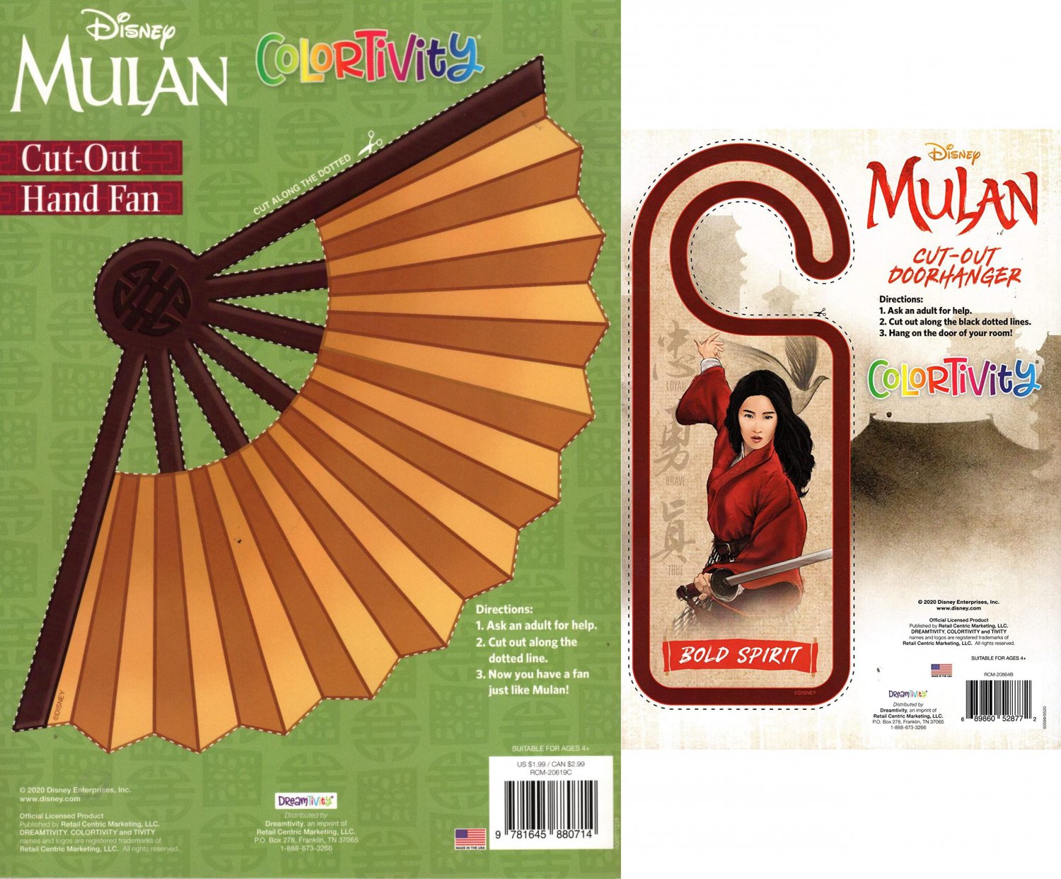 Colortivity Disney Mulan Coloring & Activity Book - Bold Spirit & Grace ...