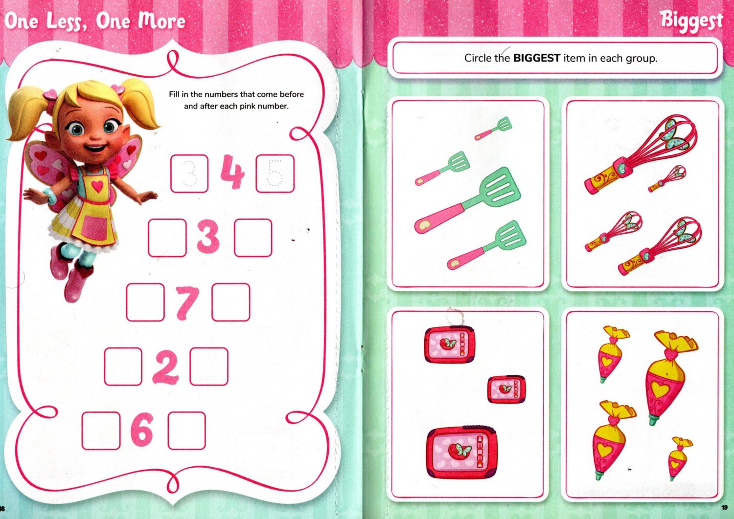 Educational Workbooks - Butterbean`s Cafe. - Math Basic Concepts Pre-k ...