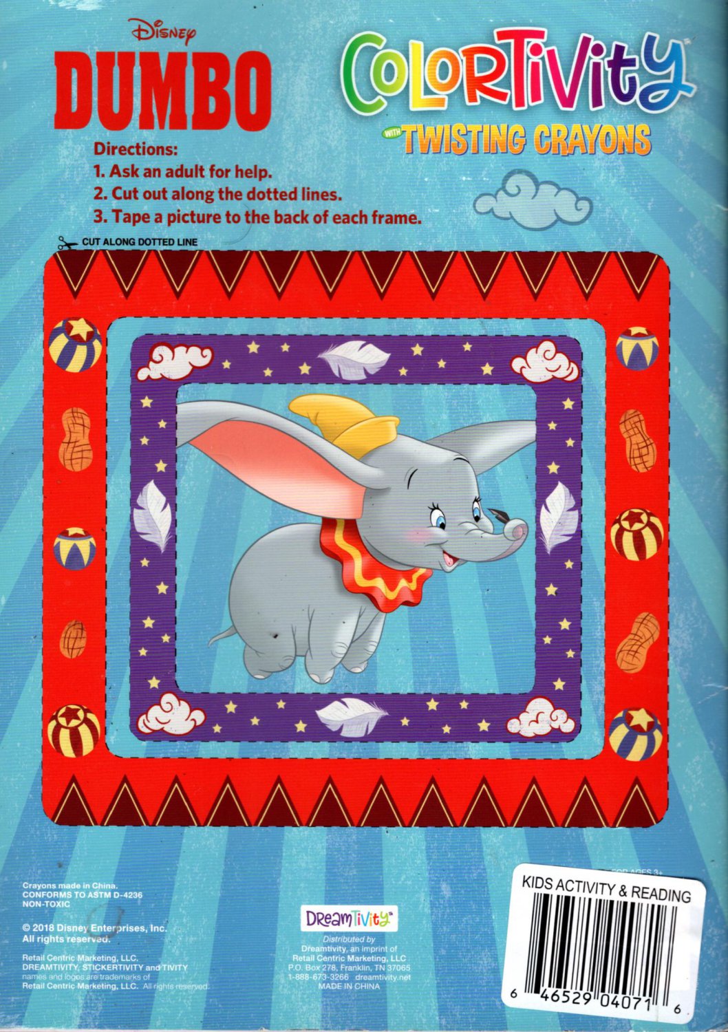Colortivity Disney Dumbo - Coloring and Activity Book ~ Magnificent ...