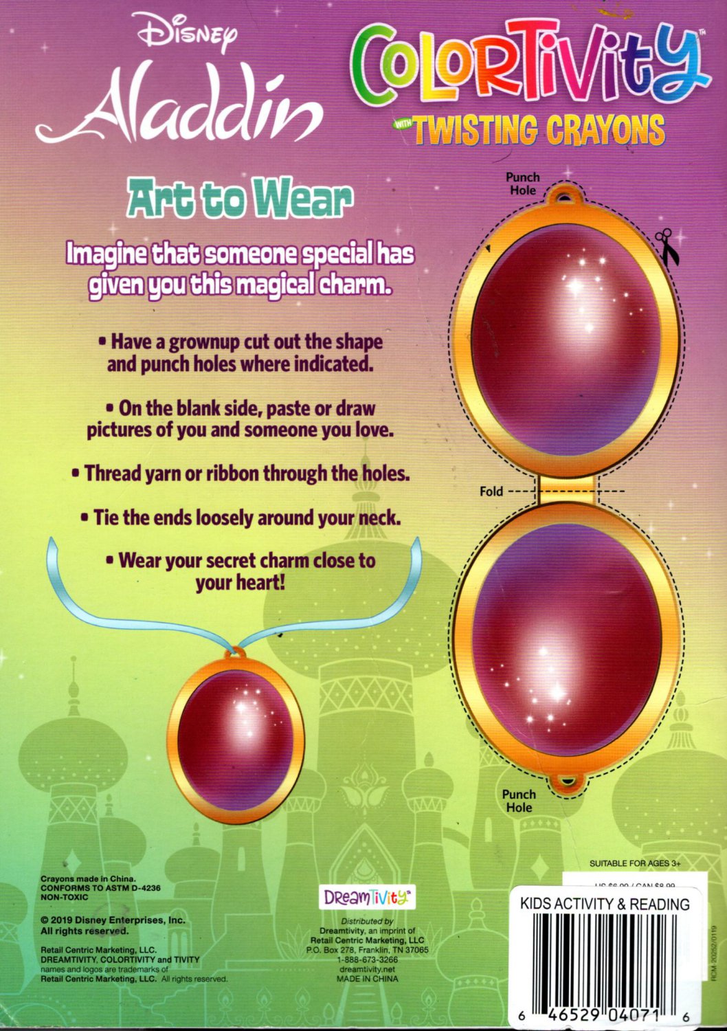 Colortivity Disney Aladdin - Coloring and Activity Book ~ Twisting Crayons