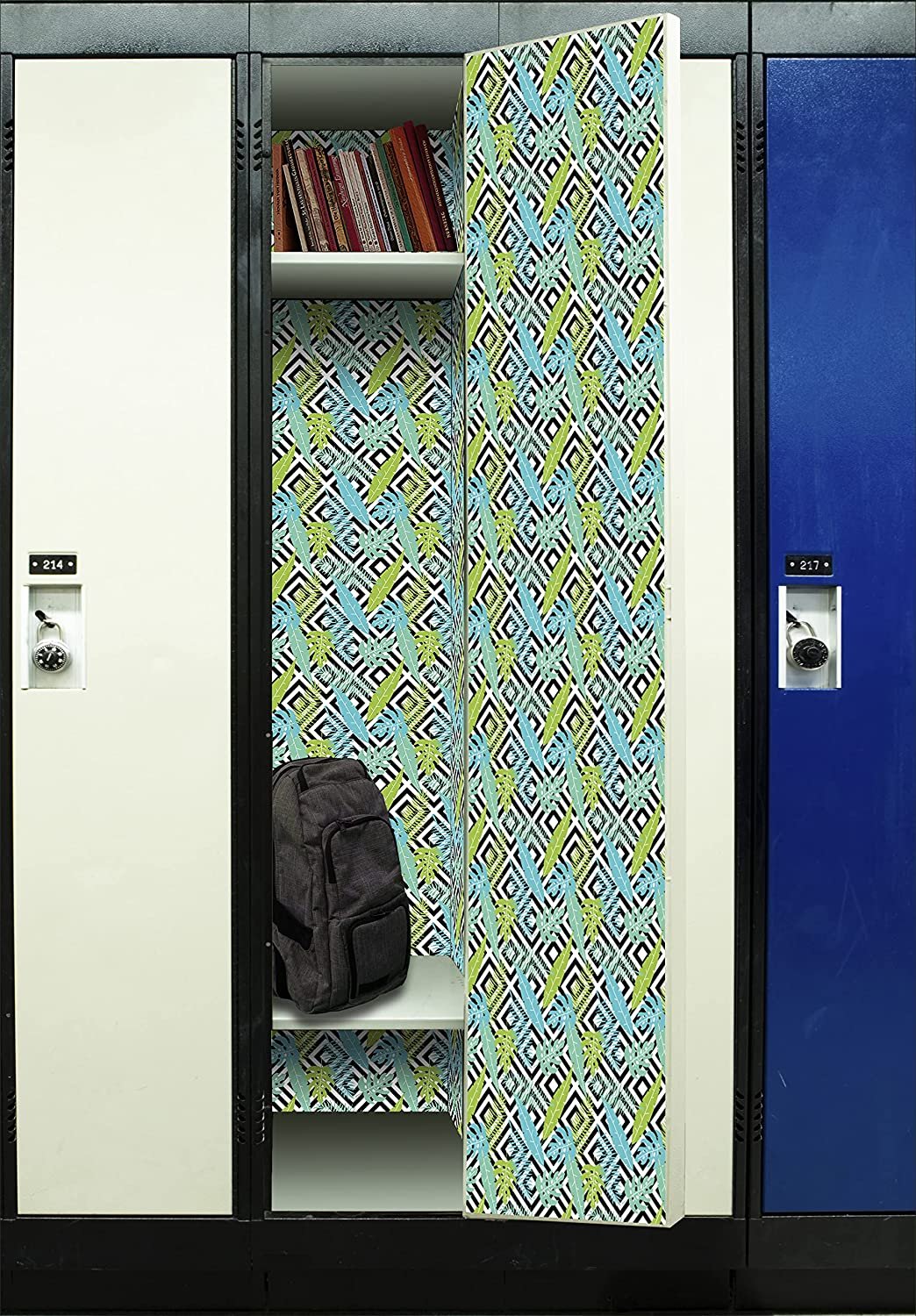 Deluxe School Locker Magnetic Wallpaper - Pack of 12 Sheets - (vr47)