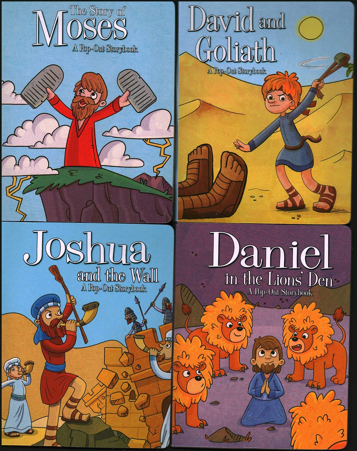 The Story of Moses / David and Goliath / Joshua and the Wall / Daniel ...