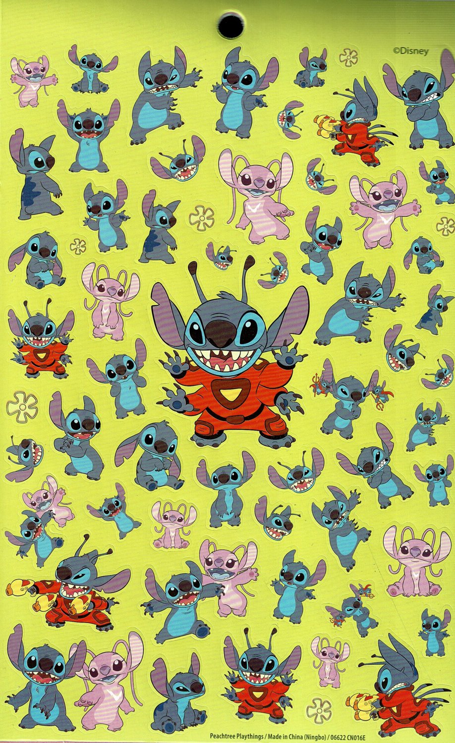 Disney Stitch - Over 200 Stickers 4 Sheet Sticker Books (Set of 2)