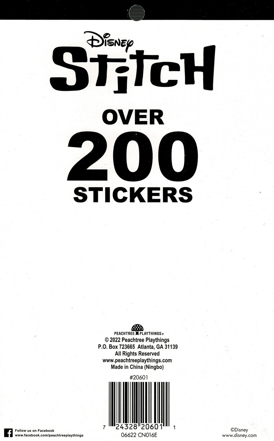 Disney Stitch - Over 200 Stickers 4 Sheet Sticker Books (Set of 2)