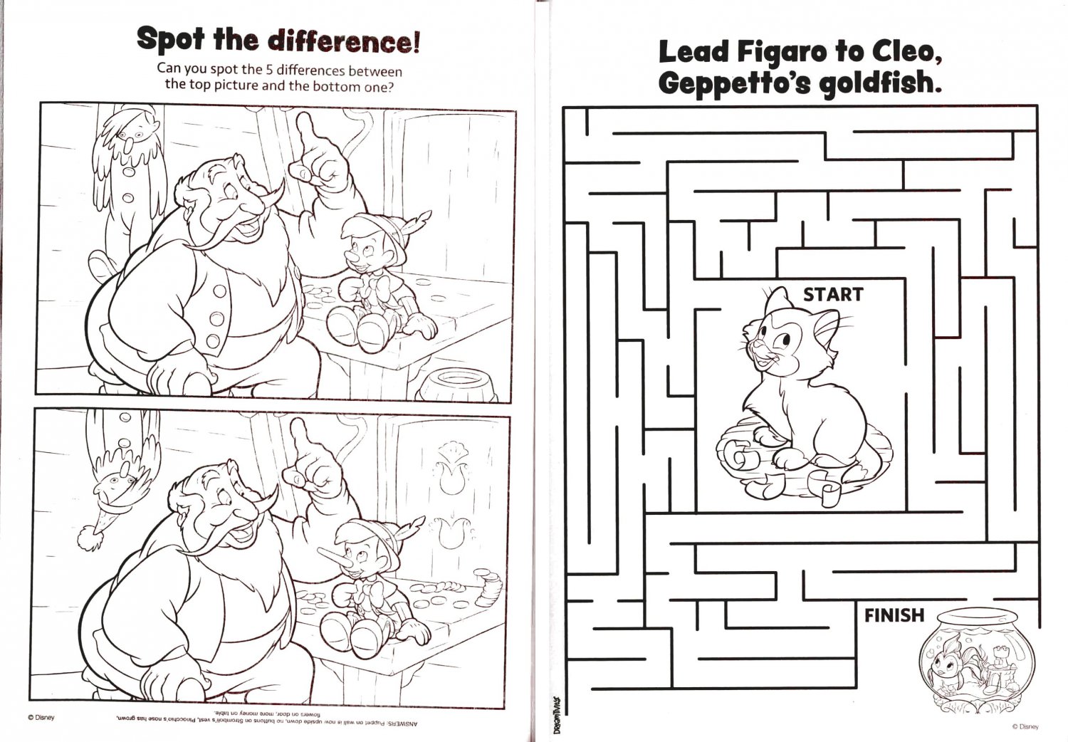 Disney Colortivity - Pinocchio - Coloring & Activity Book