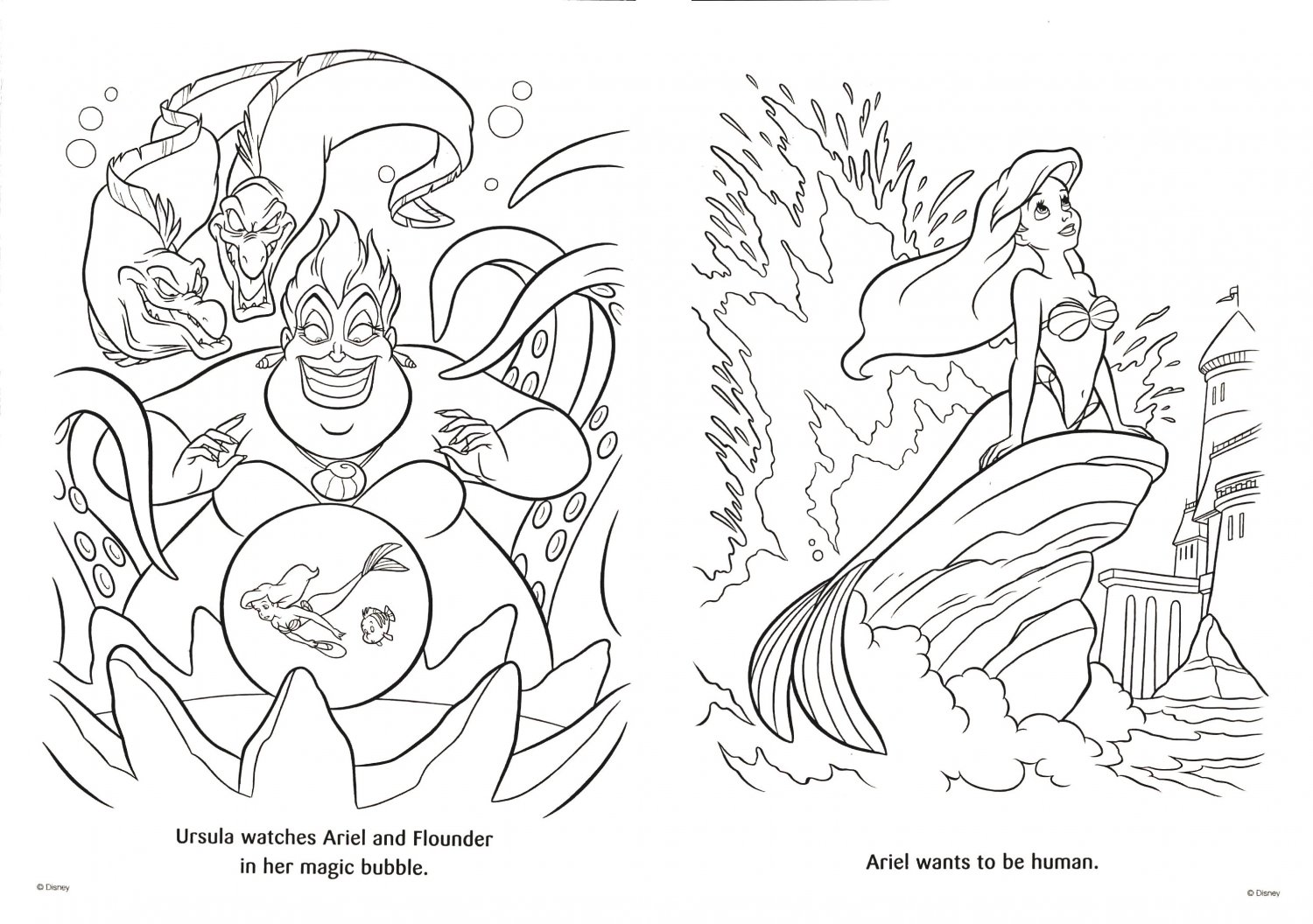 Disney Colortivity - The Little Mermaid - Spirit Bright - Coloring ...