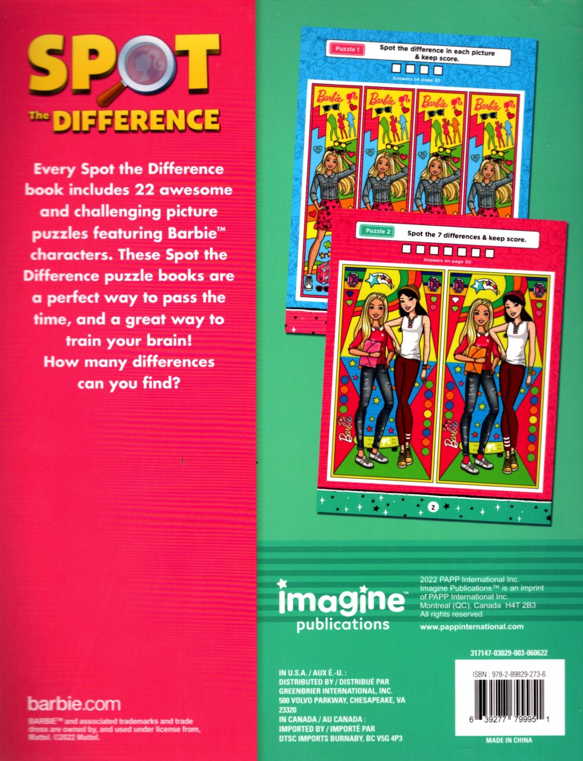 Barbie - Spot the Difference - Test Your Observation Skills! - Picture ...