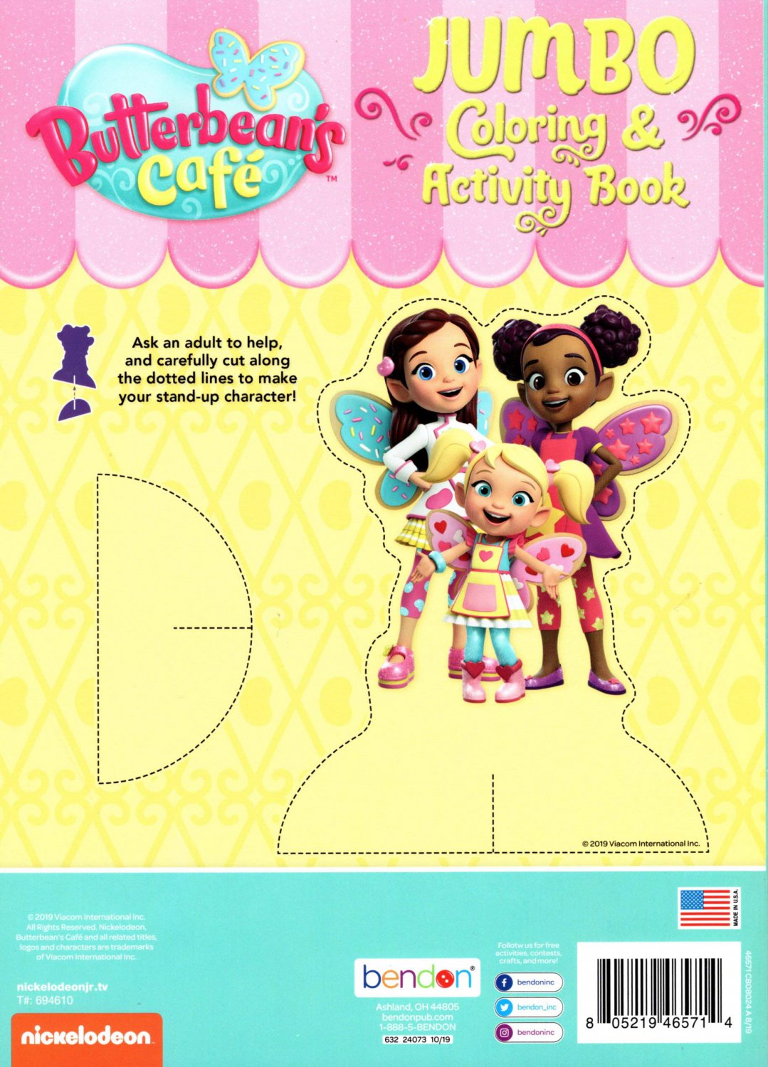 Nickelodeon Butterbean's Cafe - Jumbo Coloring & Activity Book ...