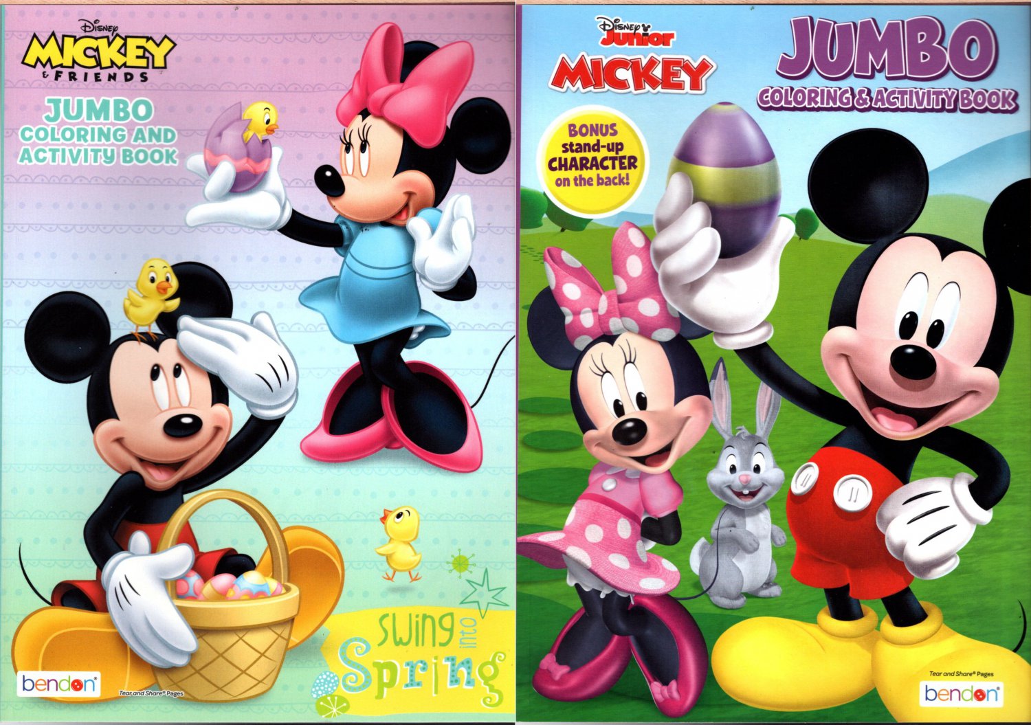 Disney Mickey Friends - Jumbo Coloring & Activity Book - Swing into ...