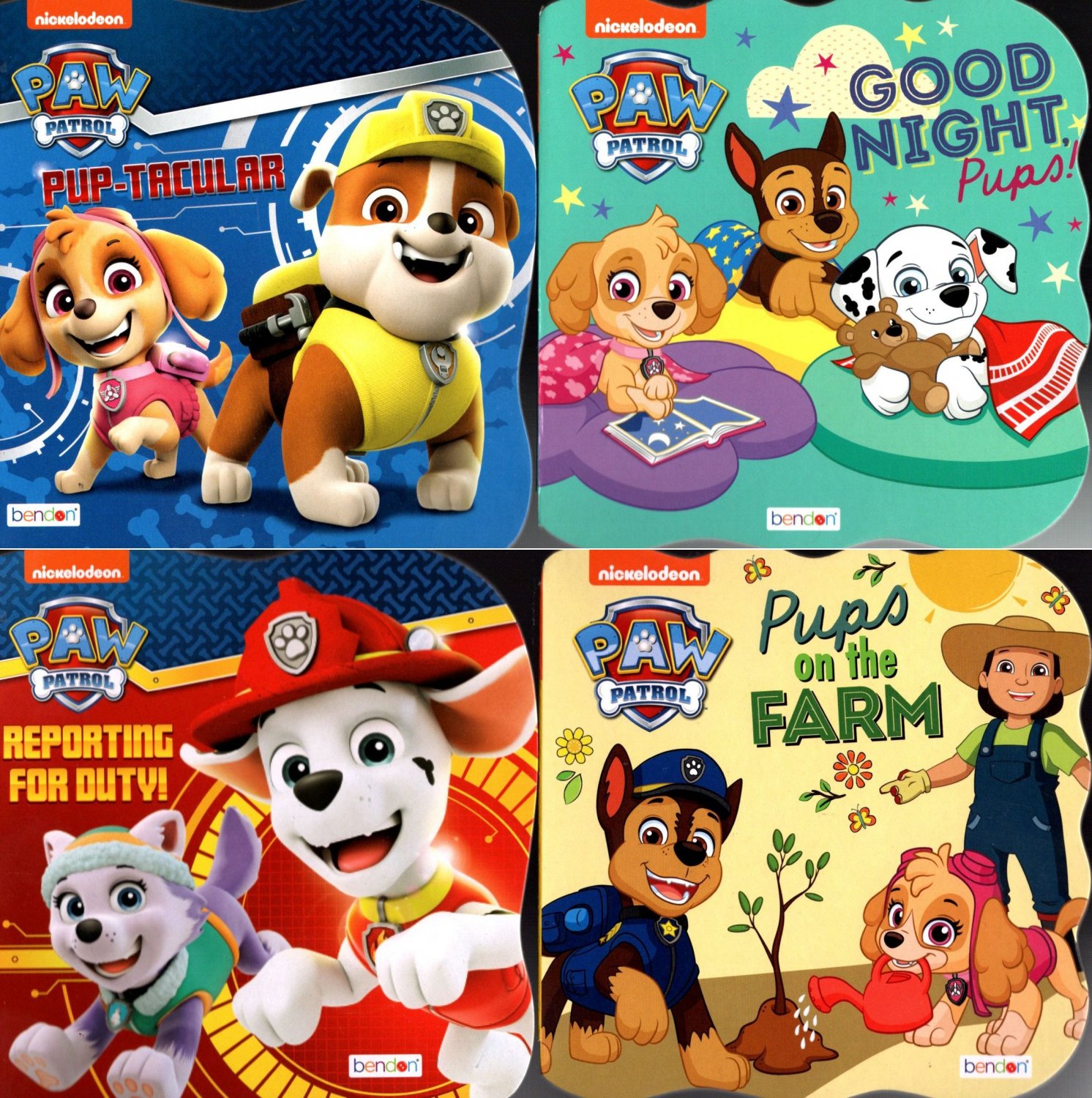 Paw Patrol - Pup-Tacular, Good Night Pups, Reporting For Duty, and Pups ...
