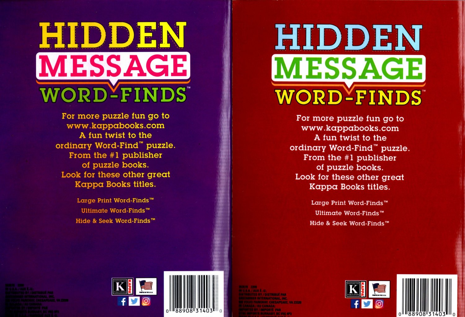 Large Print Hidden Message Word - Finds (All New Puzzles) - Vol.151 - 152