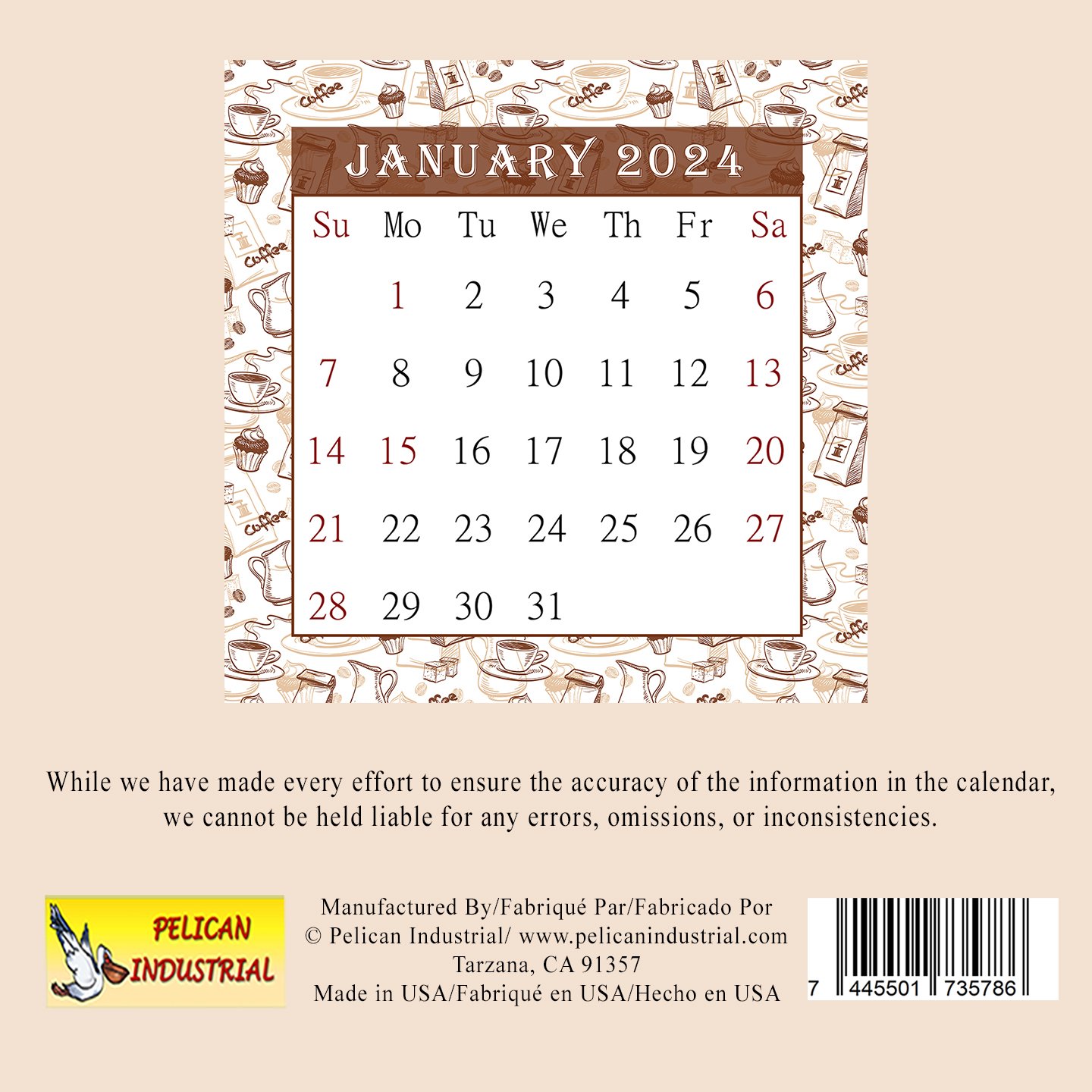 2023-2024 CD-Style Desk Calendar 16 Months Calendar/Planner / (Edition ...