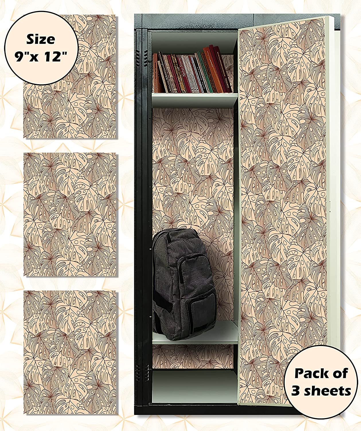 Magnetic Locker Wallpaper (Full sheet Magnetic) - (Tropical leaves ...