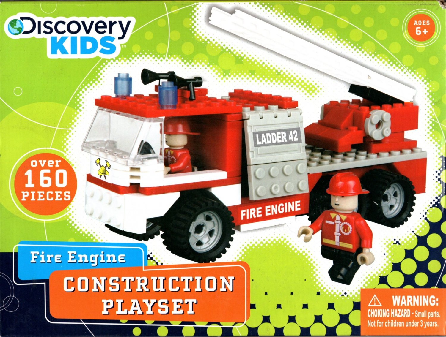 Discovery Kids - Fire Engine - Construction Play Set New