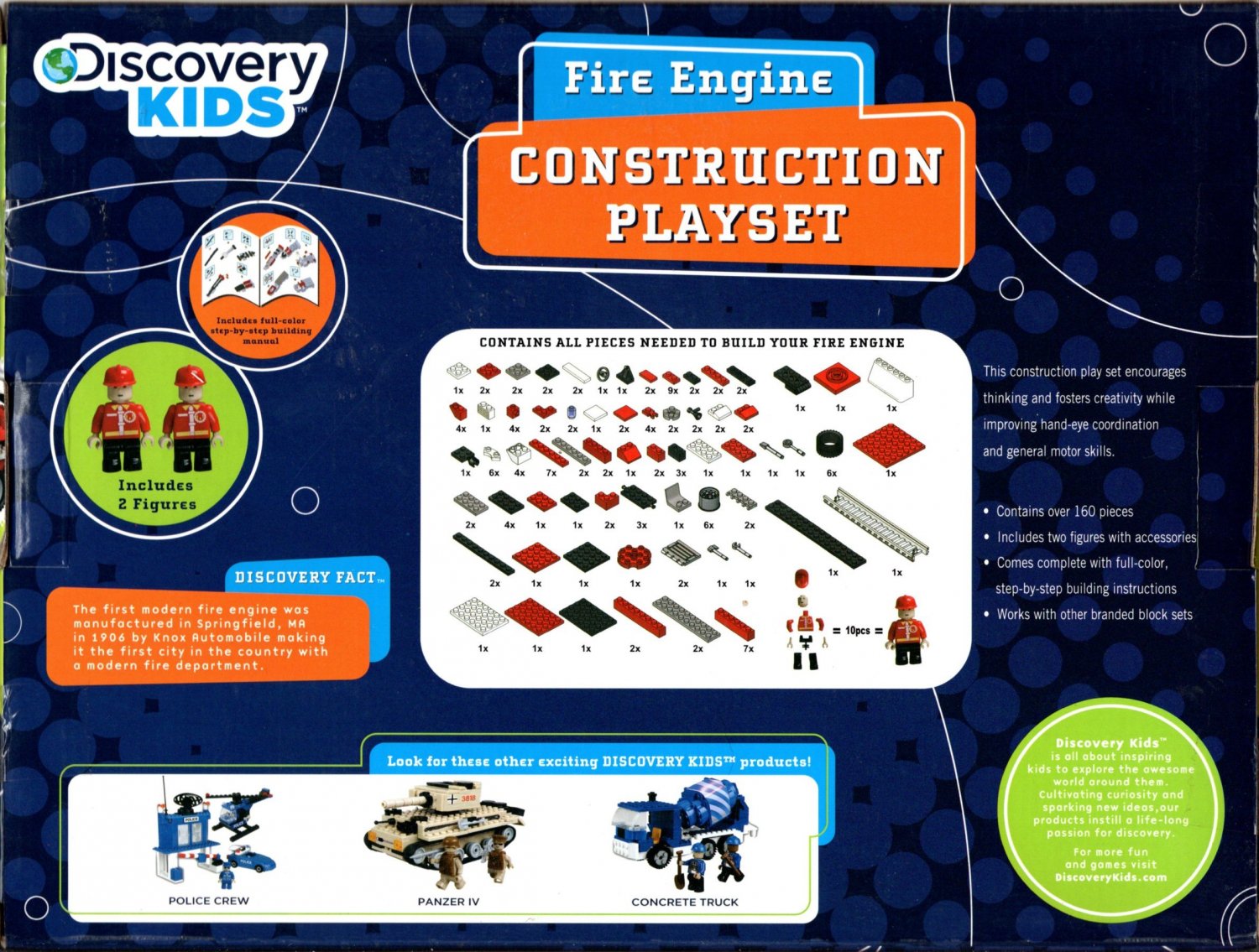 Discovery Kids - Fire Engine - Construction Play Set New