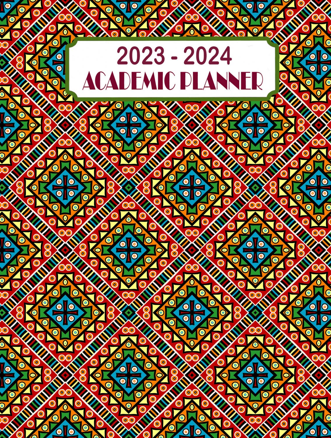 2023-2024 Student Academic Planner Calendar - School College Weekly ...