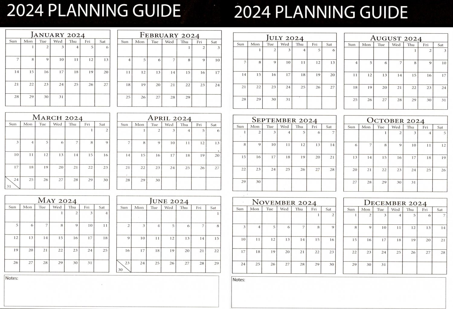 2023-2024 Student Academic Planner Calendar - School College Weekly ...