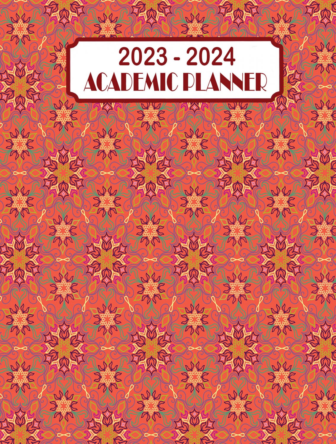 2023-2024 Student Academic Planner Calendar - School College Weekly ...