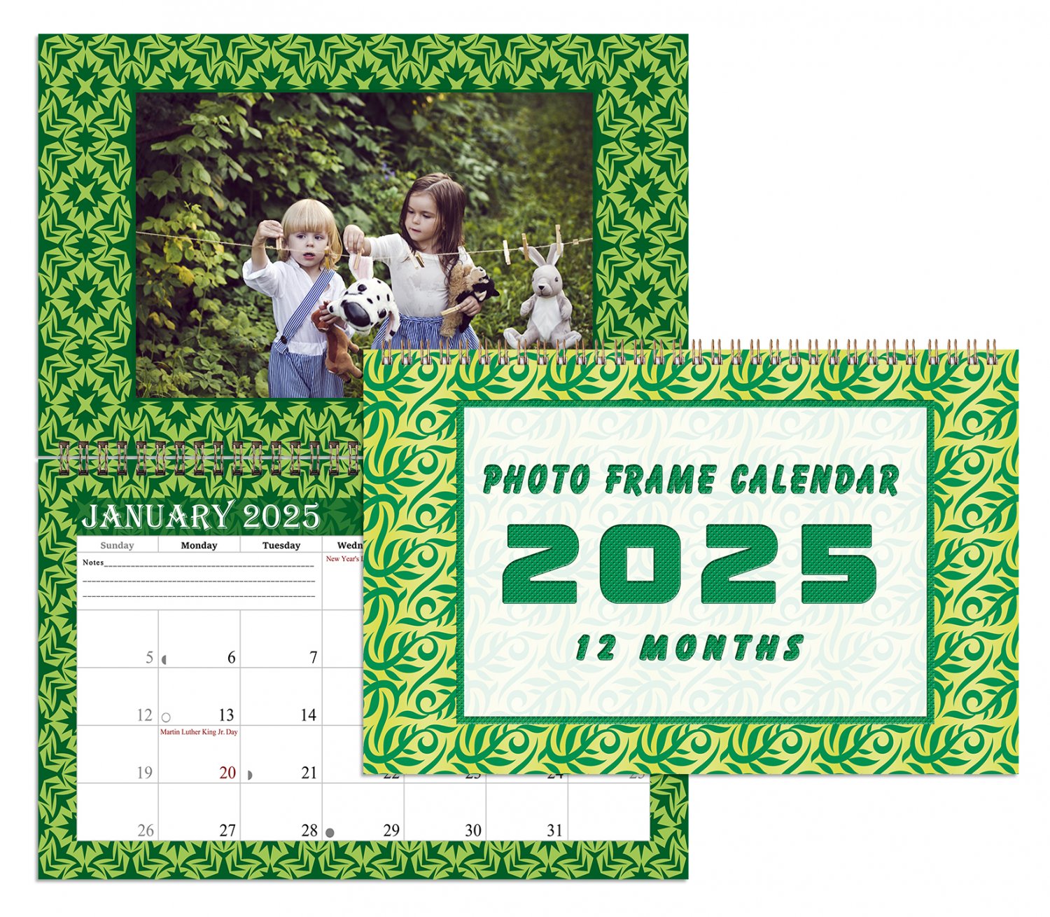 2025 Photo Frame Wall Spiral-bound Calendar - (Edition #06)