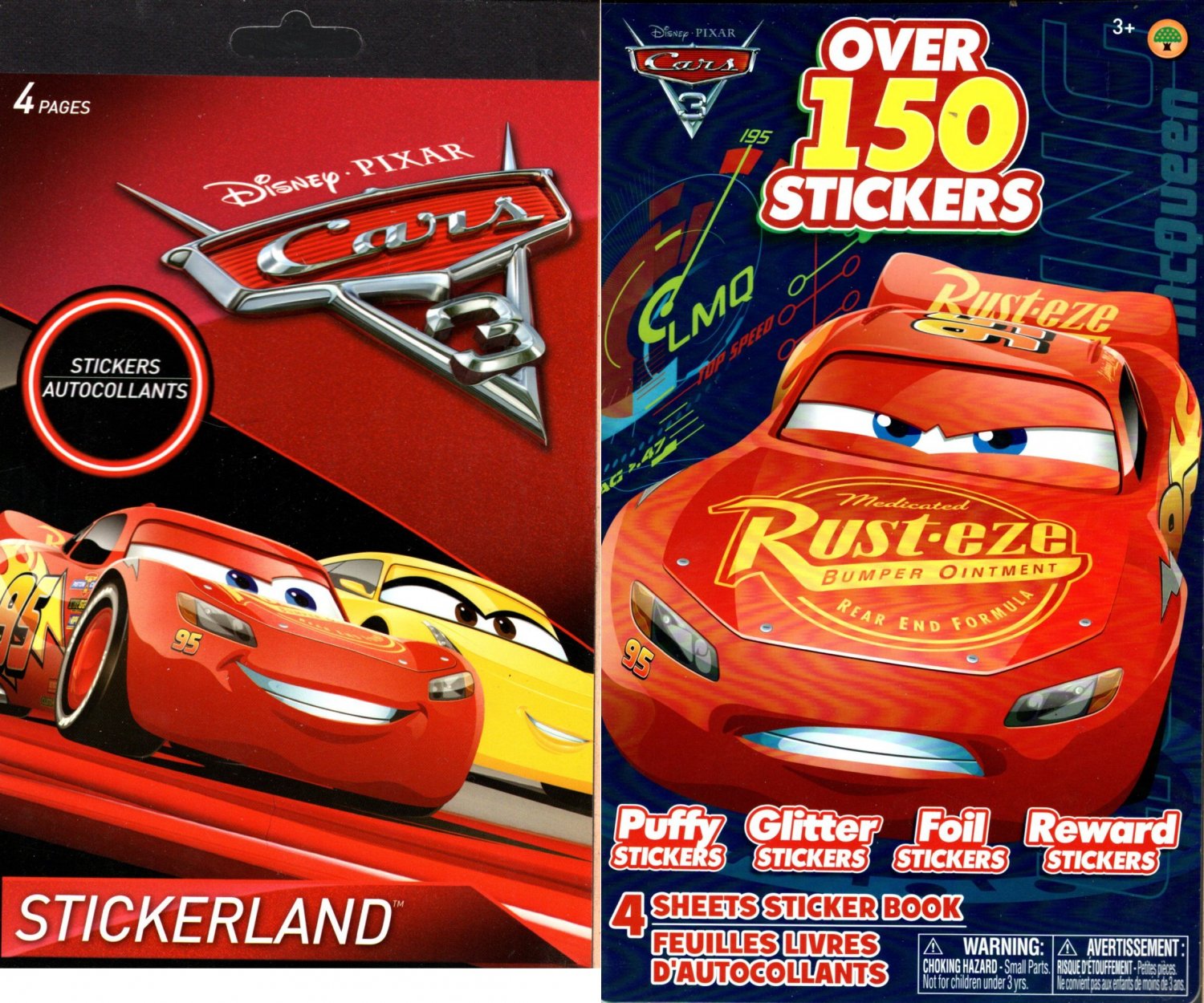 Disney Pixar Cars - Stickerland - Sticker Book over to 200 + 150 ...