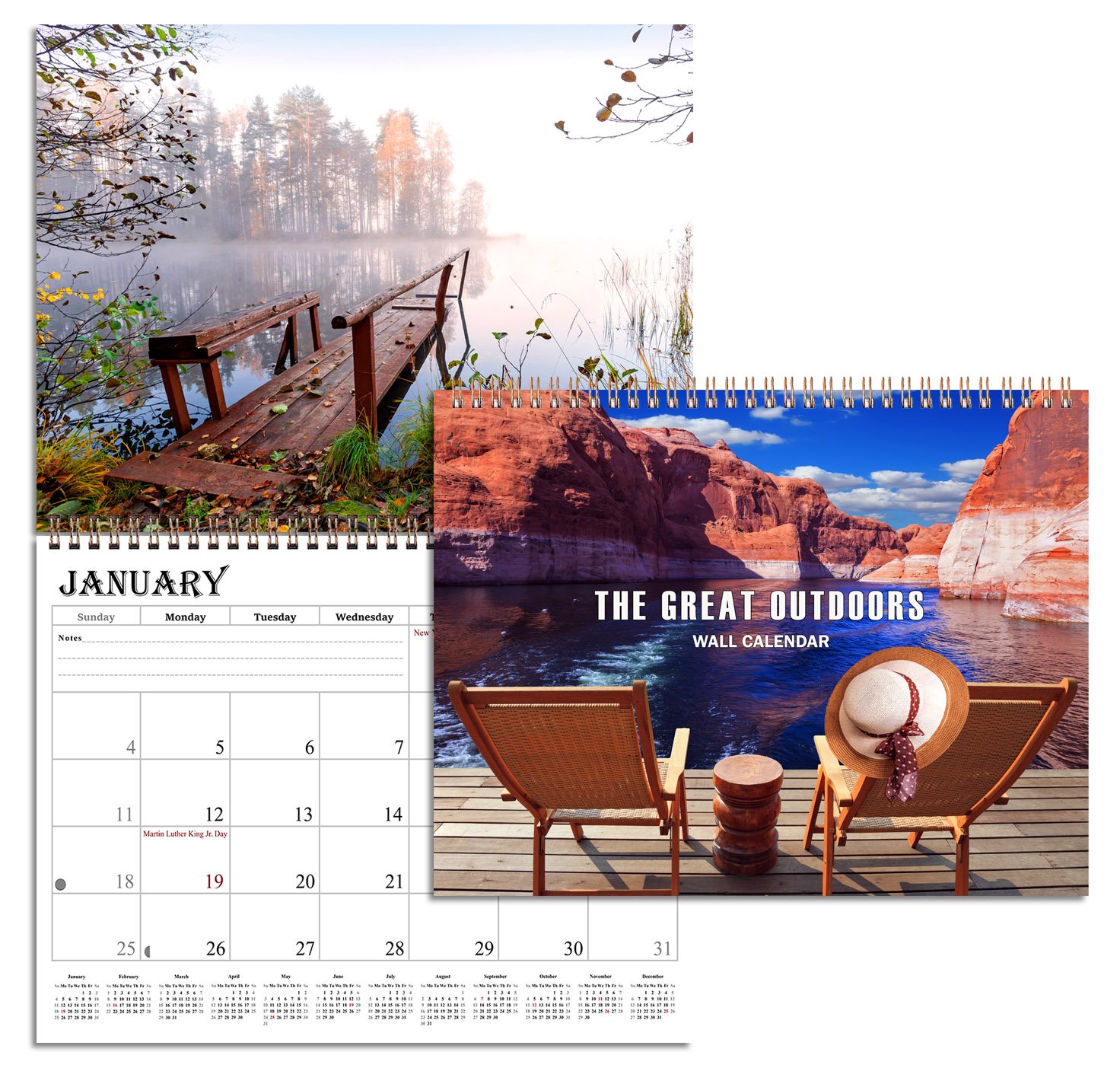 2026 Spiral-bound Wall Calendar (The Great Outdoors) - 12 Months ...