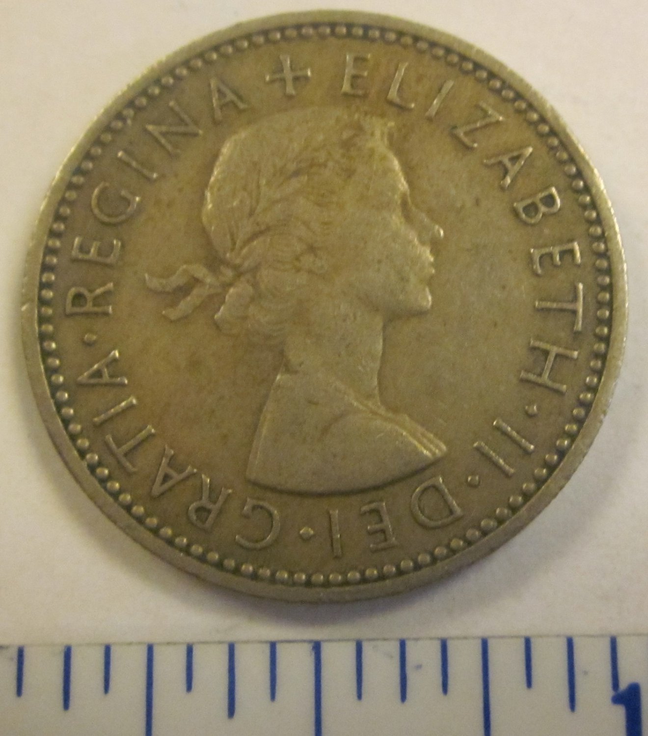 1960 ELIZABETH ll DEL GRATIA REGINA 1 SHILLING