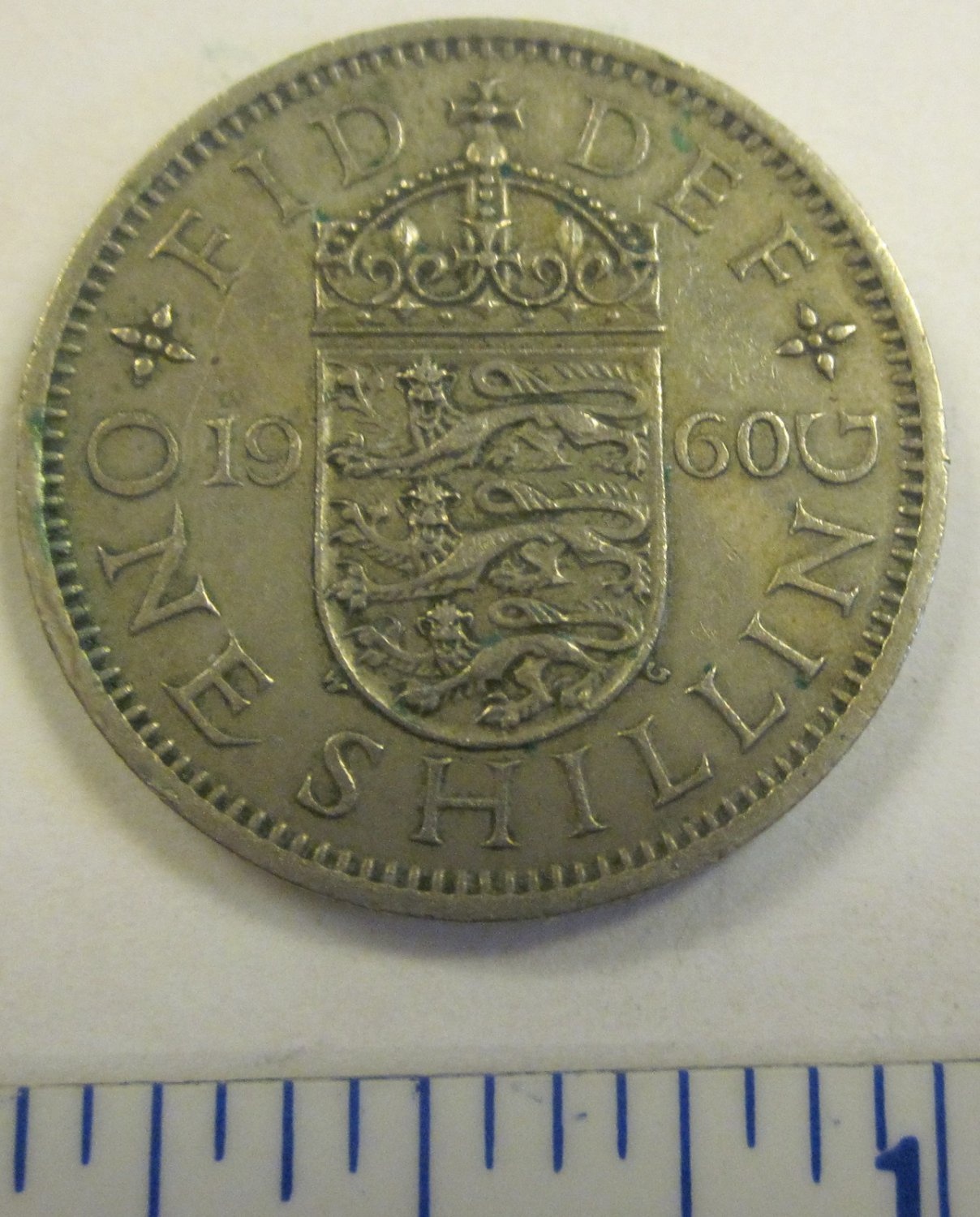 1960 ELIZABETH ll DEL GRATIA REGINA 1 SHILLING