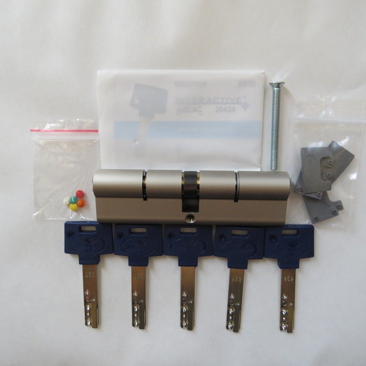 MUL T LOCK INTERACTIVE CYLINDER 100mm 55+55 EURO Profile LONG CYLINDER