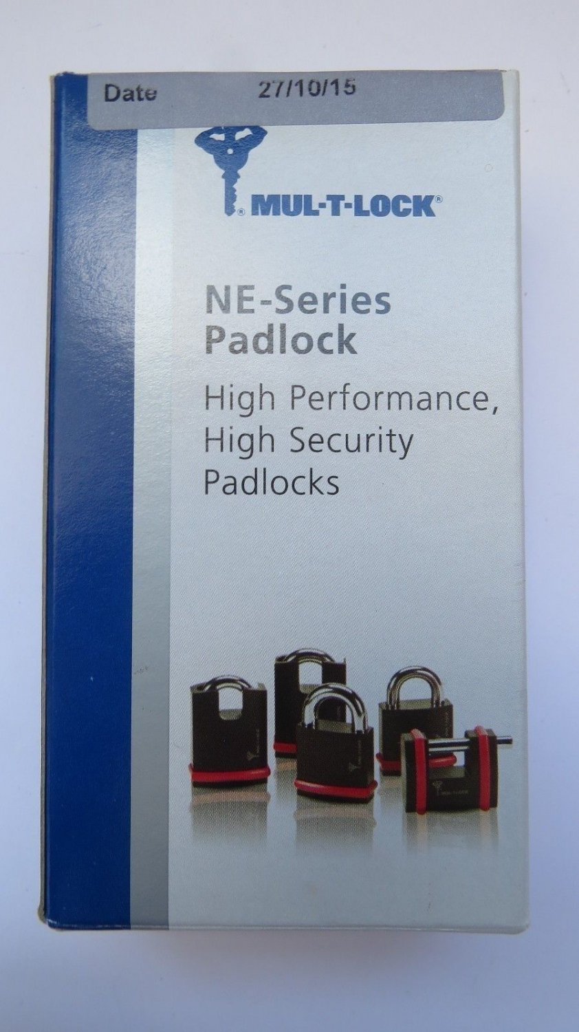 Mul-T-Lock Padlock NE SERIES SB NE12SB Sliding Bolt High Security BORON ...