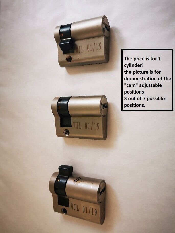 ADJUSTABLE HALF CYLINDER 41MM -LOCK SECURITY SINGLE CYLINDER EURO PROFILE