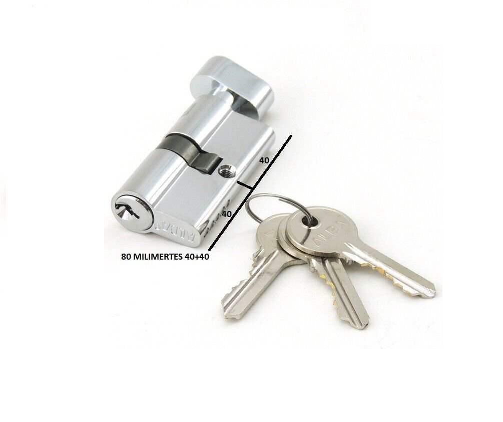 Euro Profile Cylinder Lock 80MM Keyed alike 80MM Thumb-turn 40+40
