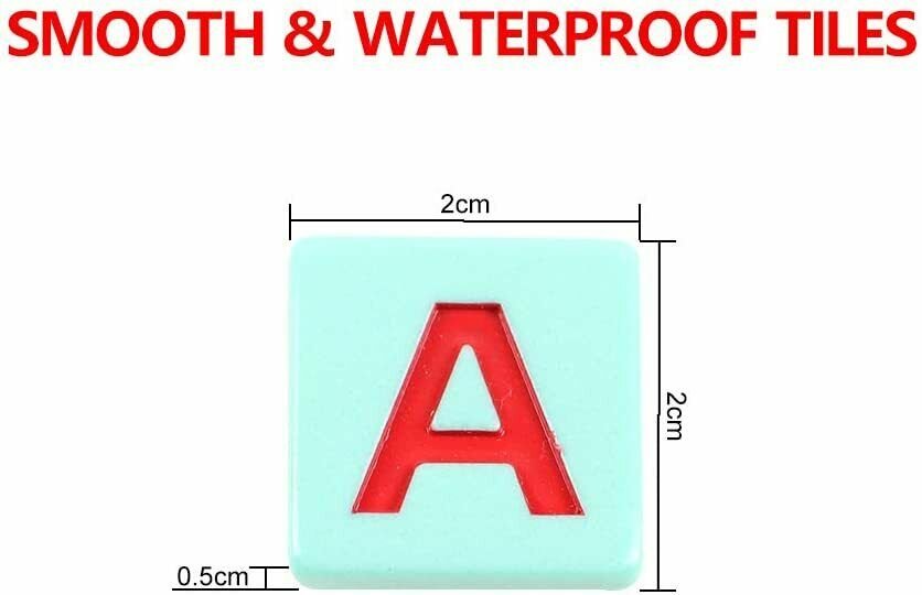 KAILE Waterproof Scrabble Tiles, Scrabble Game, A-Z Scrabble Letters ...