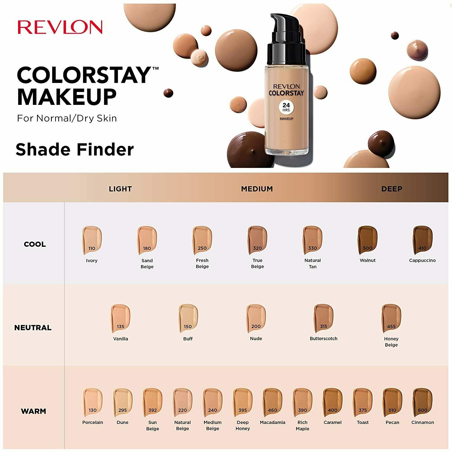 REVLON ColorStay Makeup For Normal/Dry Skin, Buff, 1 Fl. Oz (Pack of 1 ...