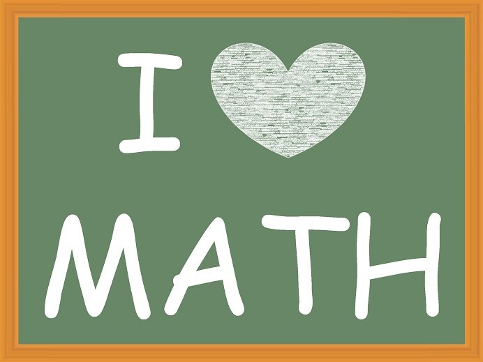 I Love Math, Printable Poster