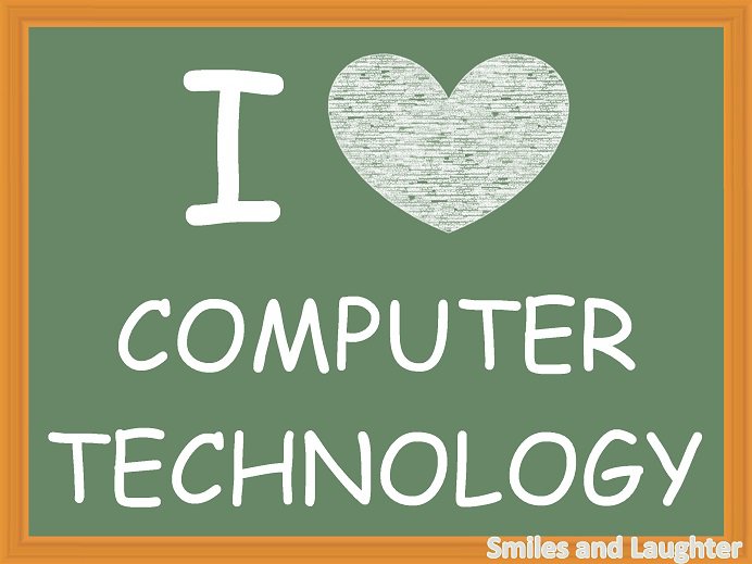 I Love Computer Technology, Printable Poster