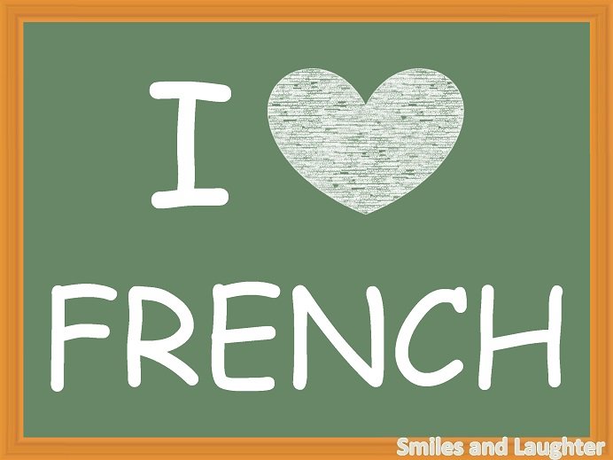 I Love French, Printable Poster