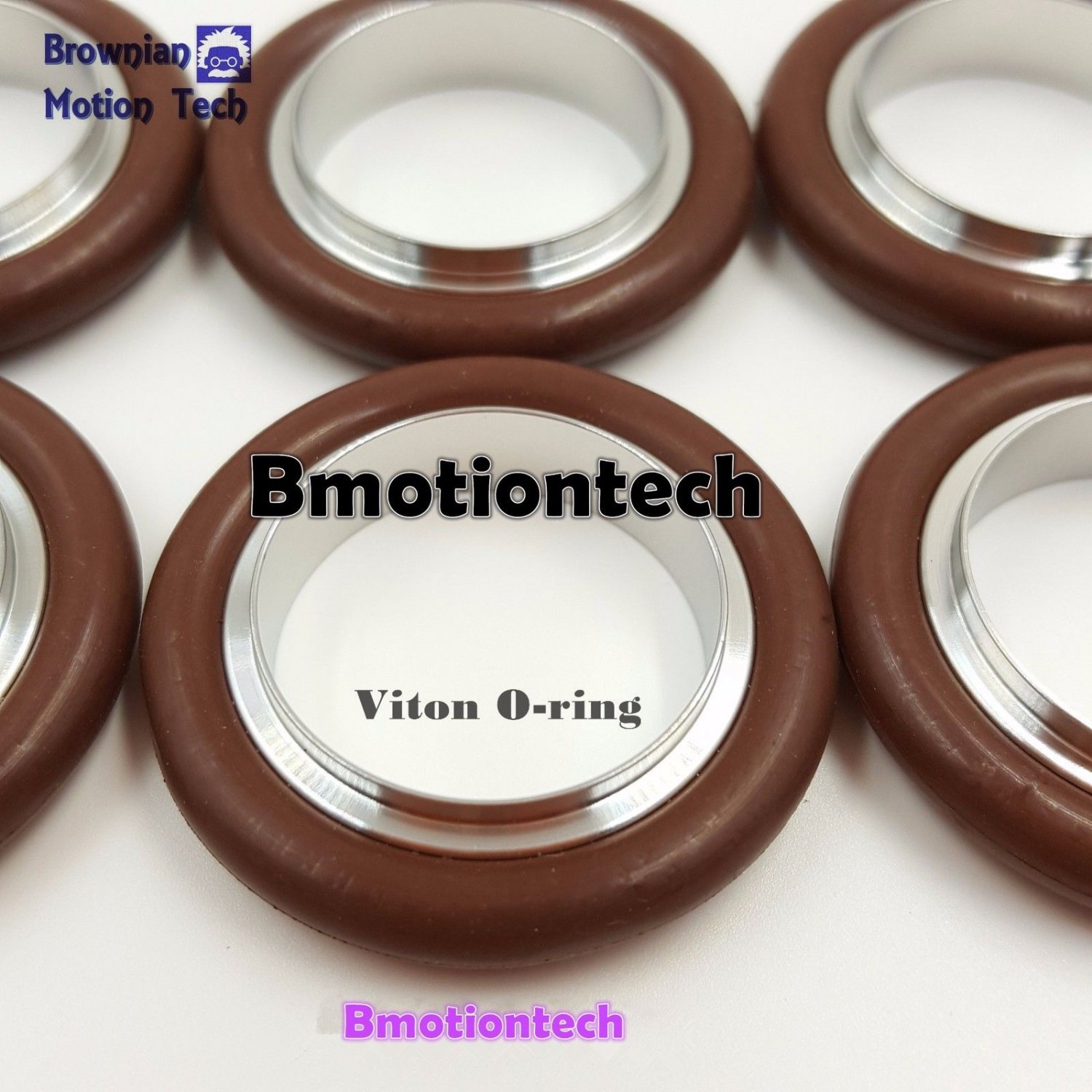 KF-25 NW-25 vacuum center Ring made of SS304, O-ring = Viton (lot of 10pcs)