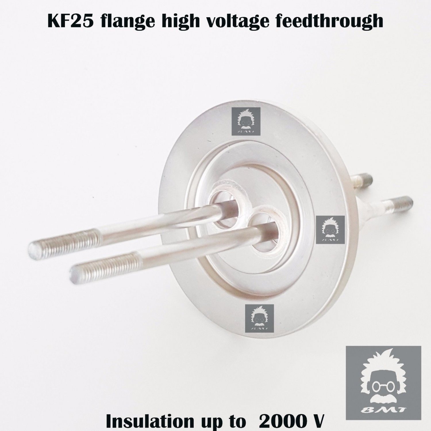 KF25 flange electrical high voltage vacuum feed-through 2 Pole ...