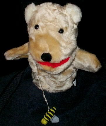 TAN BEAR PUPPET NEW Kids ZOO ANIMAL Toss & Catch Bee CHILDREN'S School ...