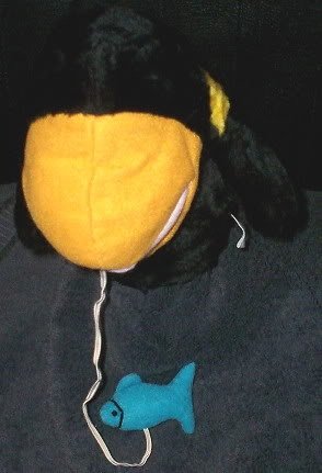 TOUCAN BIRD PUPPET NEW Kids BLACK DUCK Toss & Catch Fish CHILDREN'S ...