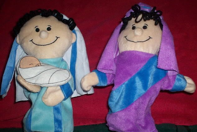 KIDS 7 CHRISTMAS NATIVITY CHILDREN'S HAND PUPPETS Joseph Mary Jesus ...