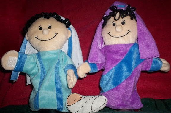 KIDS 7 CHRISTMAS NATIVITY CHILDREN'S HAND PUPPETS Joseph Mary Jesus ...