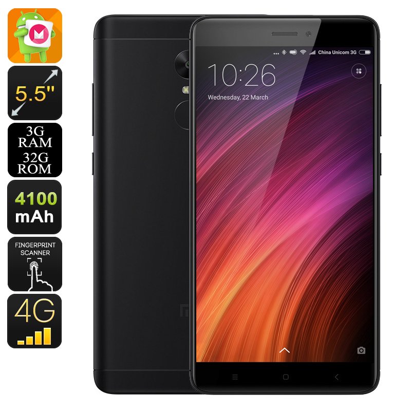 Android Phone Xiaomi Redmi Note 4X - SnapDragon 625 CPU, 2GHz, 3GB RAM ...