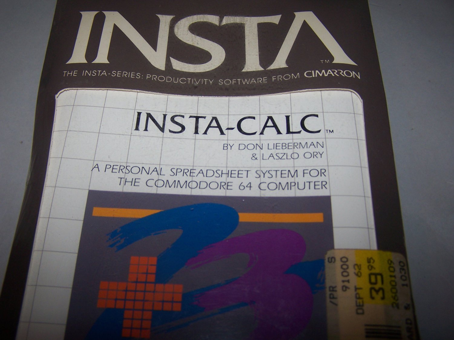 insta calc commodore 64 128 personal spreadsheet NIB chimarron