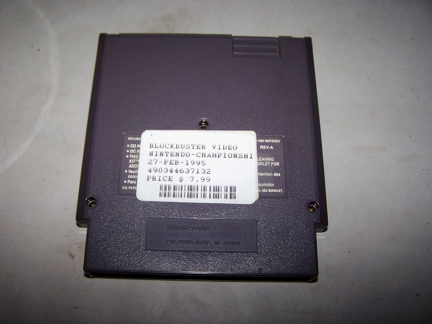 championship pool nes game 1993 mindscape with box