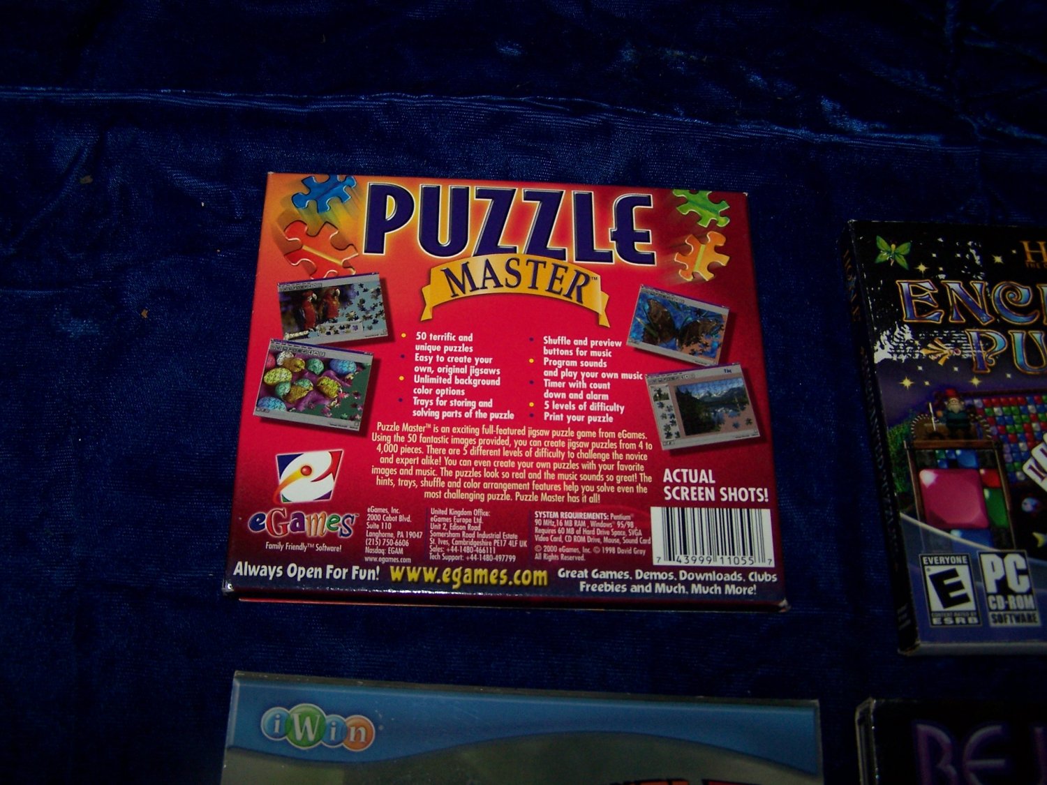 hoyle puzzle games lot windows xp pc video games